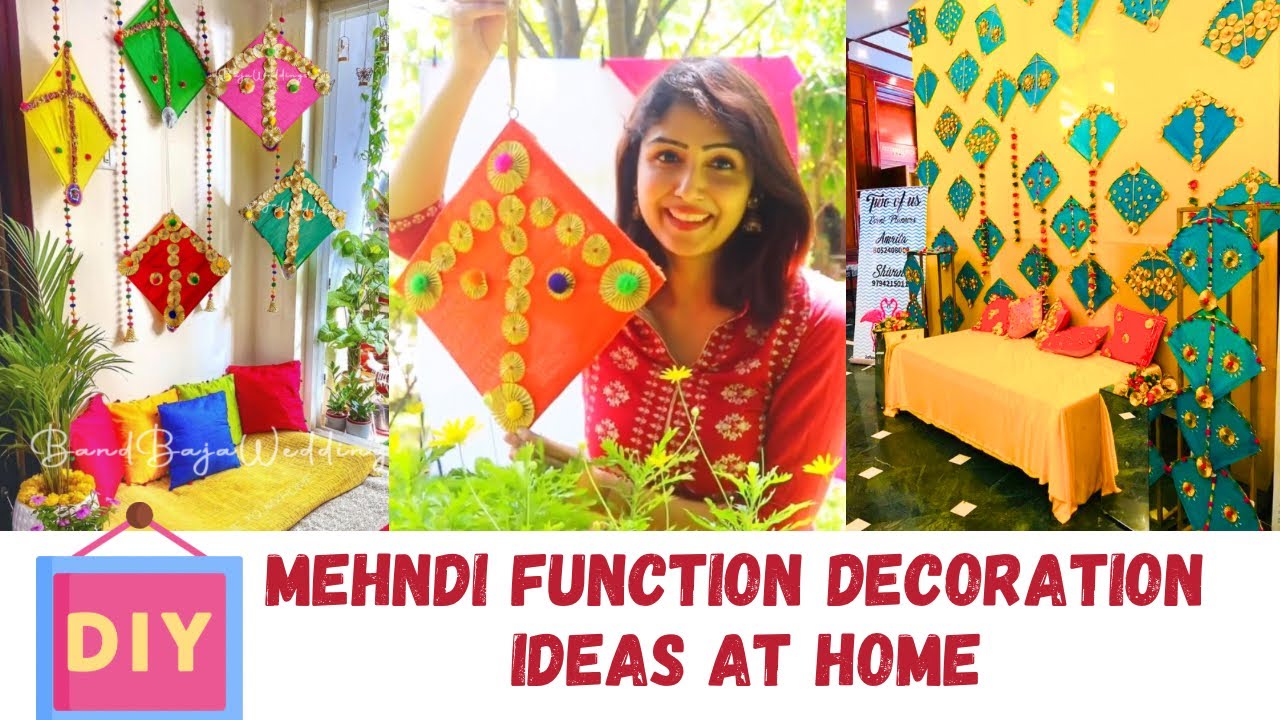 Simple Stage Decoration For Mehndi Function | Shelly Lighting