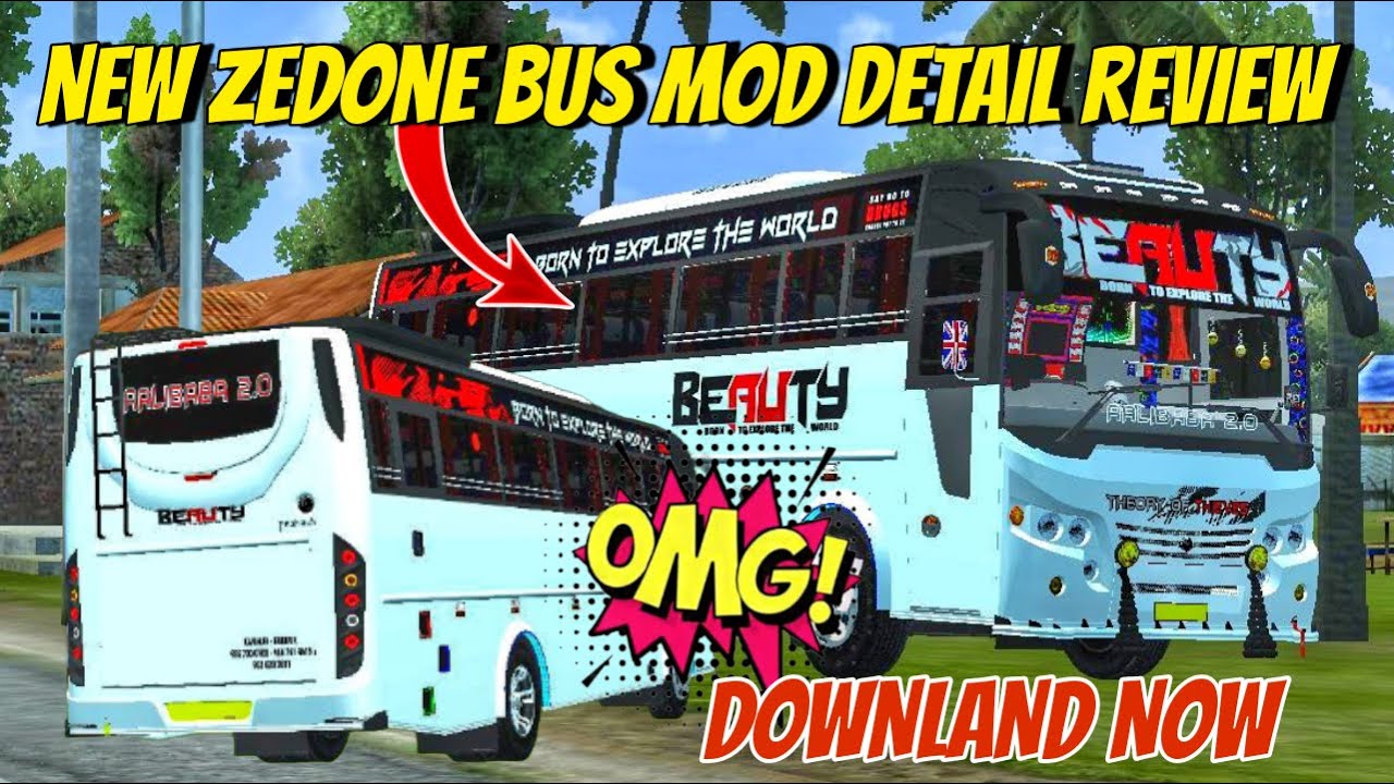 New Zedone Bus Mod Detail Review / Download Now #bussidmods - YouTube