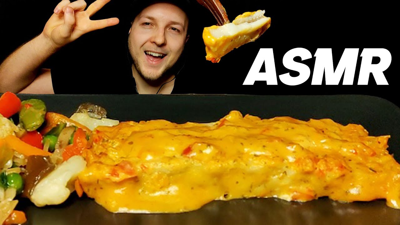 ASMR FISH FILLET & VEGETABLES MUKBANG | No Talking Eating Sounds ...