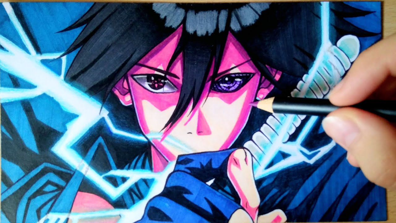 Drawing SASUKE UCHIHA - Boruto Next Generation - YouTube