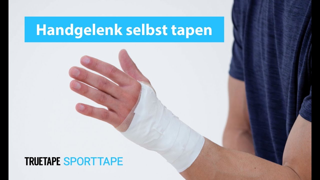 TRUETAPE®: Handgelenk tapen | Anleitung mit dem Sporttape - YouTube