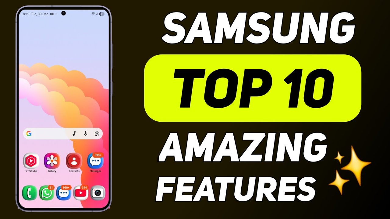 Samsung TOP 10 - Amazing Hidden Features You Should Know - YouTube