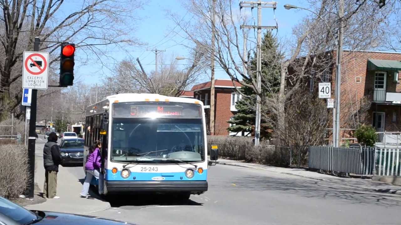 Montreal STM Nova Buses On Feilding Street In NDG - YouTube