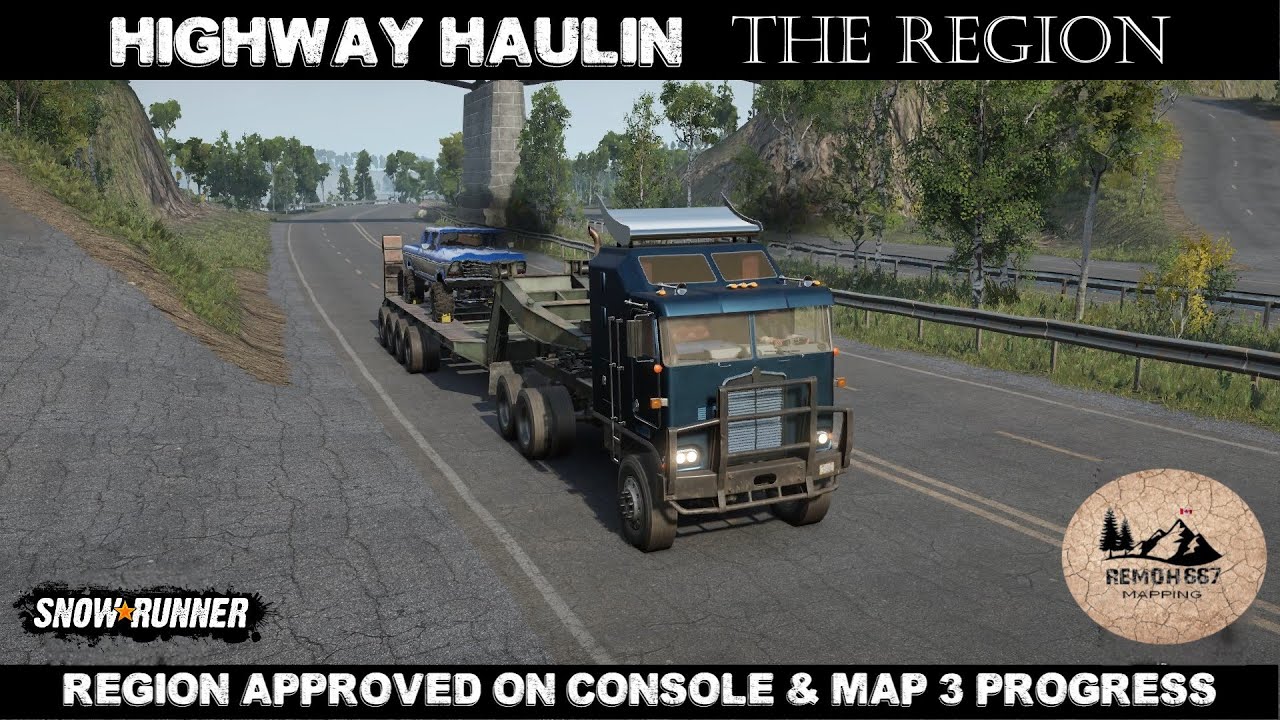 Snowrunner - Remoh667 Mod Map Progress Update - Highway Haulin The Region Map 3 Update - YouTube