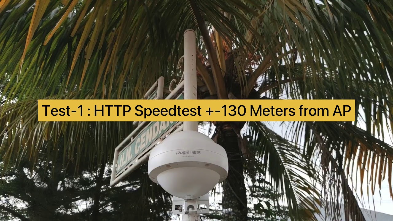 3 Mins to Test EAP602 Outdoor AP Speed at 130 Meters - YouTube