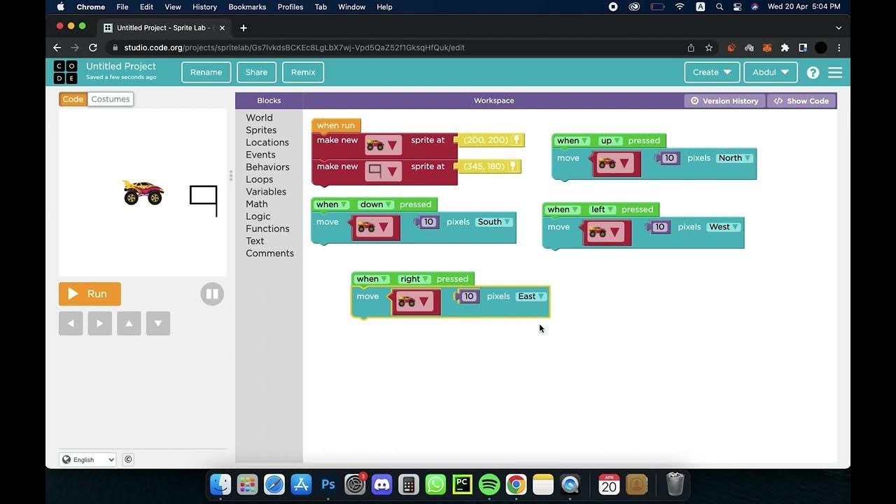 how to make car game in code.org platform - YouTube