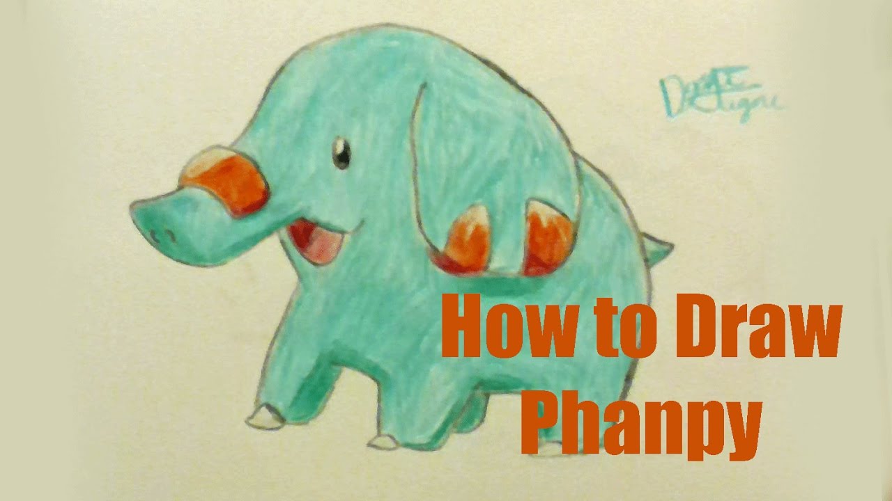 Phanpy Speed Drawing - YouTube
