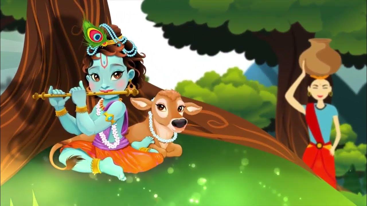 Animtopedia Wishing you happy Krishna Janmashtami | Animation Video ...