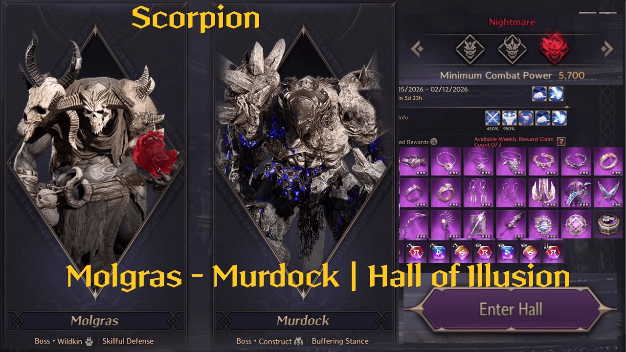 Hall of Illusion Molgras and Murdock as Scorpion | Throne and Liberty ...