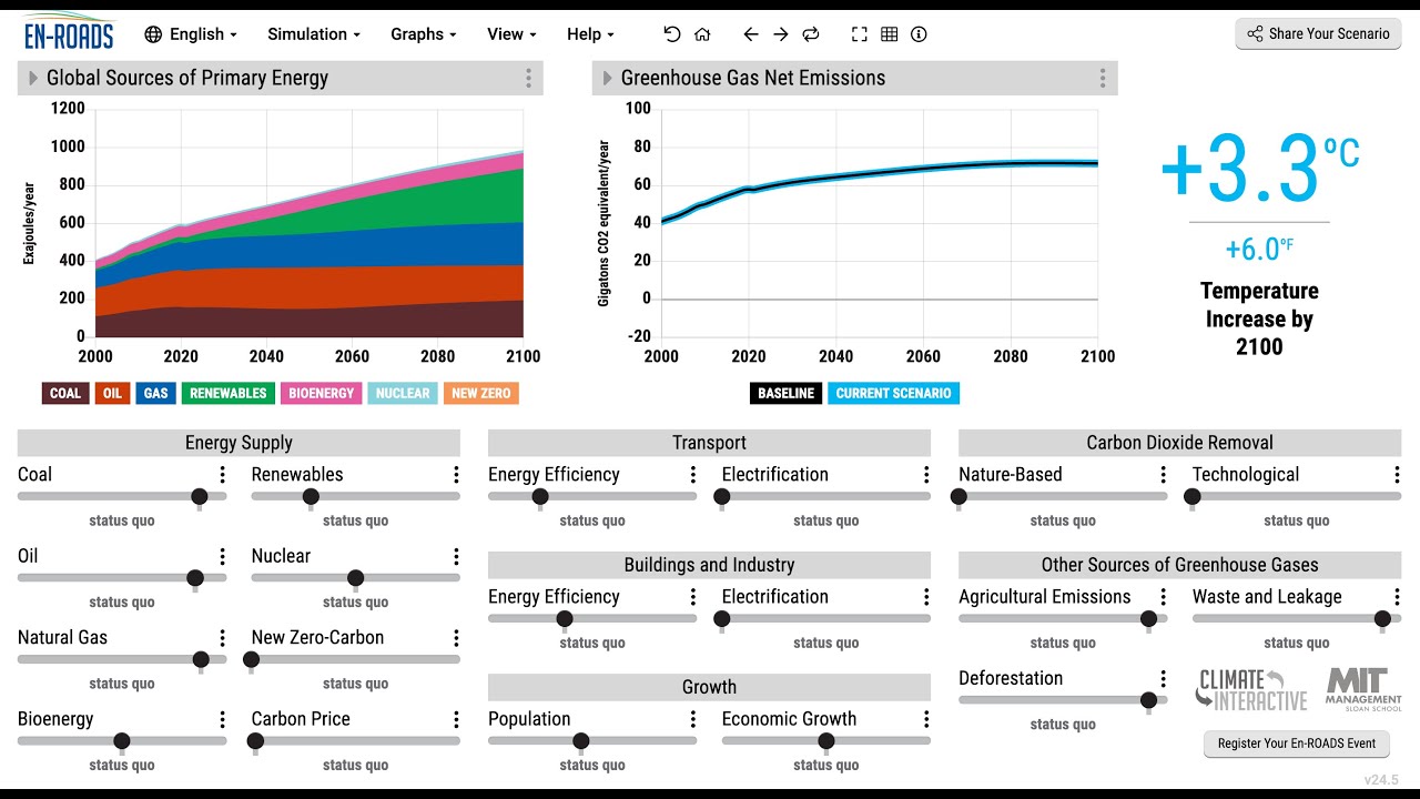 En-ROADS Climate Solutions Simulator - Overview and Introduction - YouTube