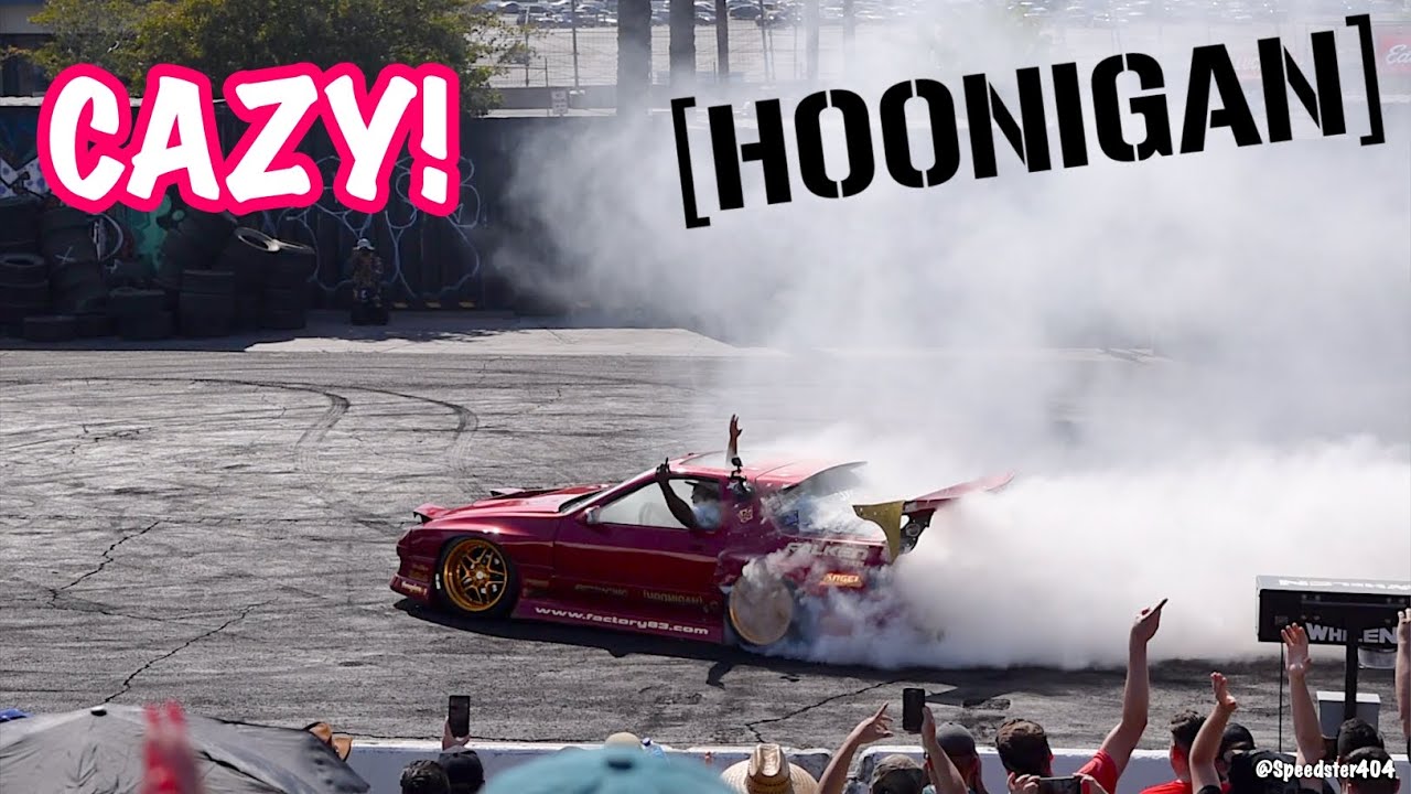 Hoonigan Burnyard Bash! Craziest Rotary Turbo RX-7 Drifting, Donuts ...