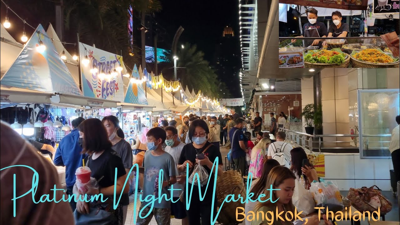 HALAL FOOD NIGHT MARKET IN BANGKOK THAILAND - PLATINUM NIGHT MARKET #bangkok #thailandstreetfood ...