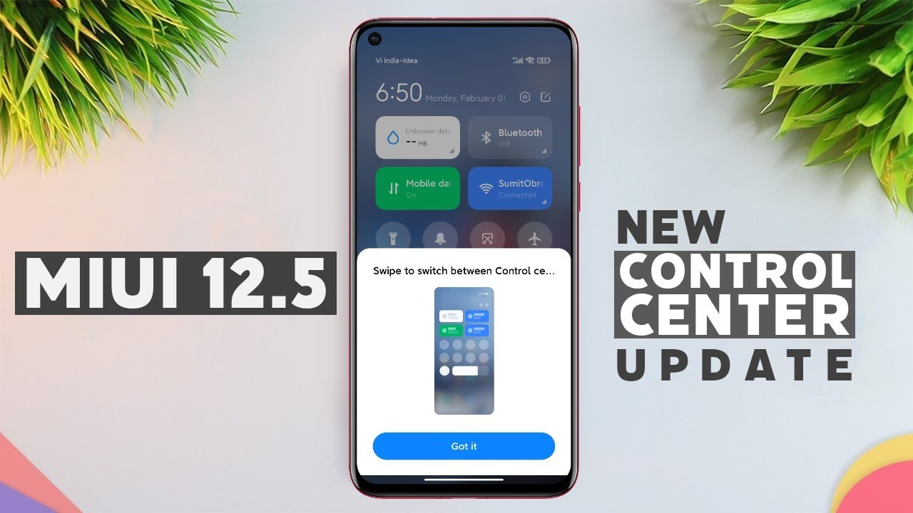 Xiaomi New Control Center Update ⚡ MIUI 12.5 Control Center 🔥 - YouTube
