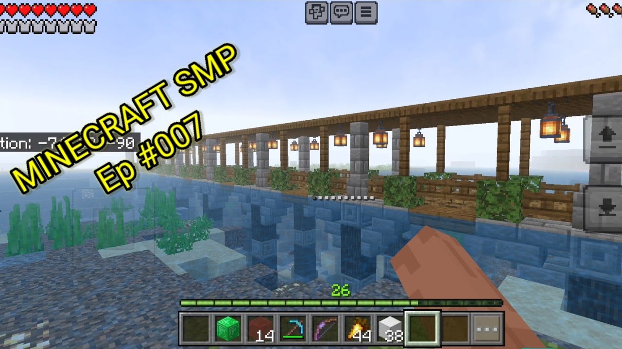 I built a bridge 🌉 and circle ⭕ around my base circle SMP #minecraft # ...