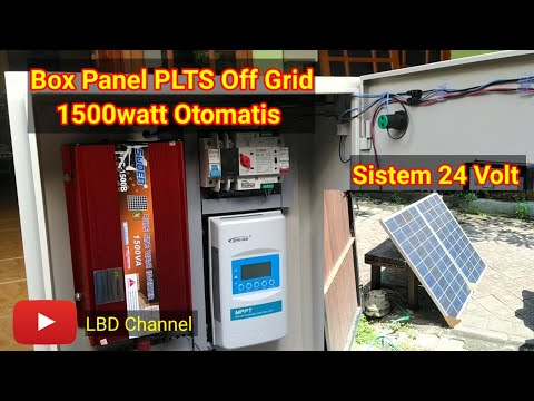 Merakit Box Panel PLTS Off Grid 1500watt 24 Volt