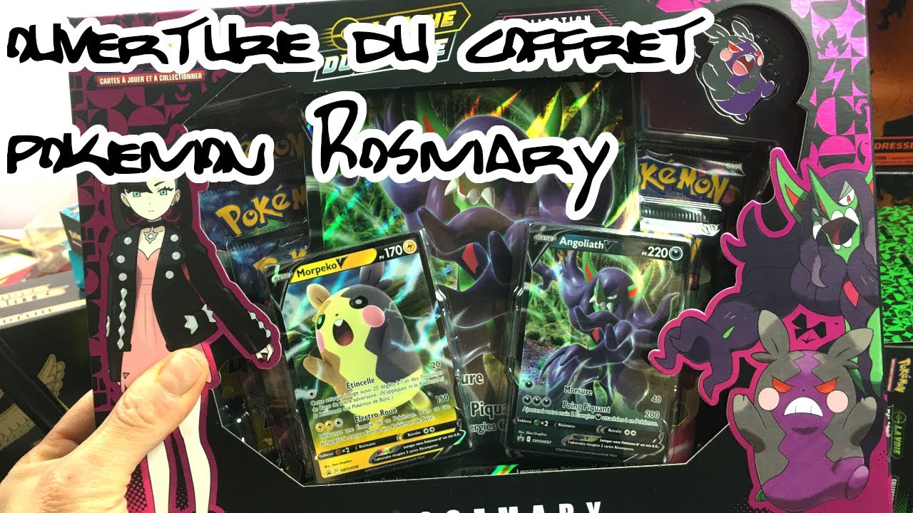 OUVERTURE DU COFFRET POKEMON ROSEMARY 5 BOOSTERS LA VOIE DU MAITRE BEAU ...