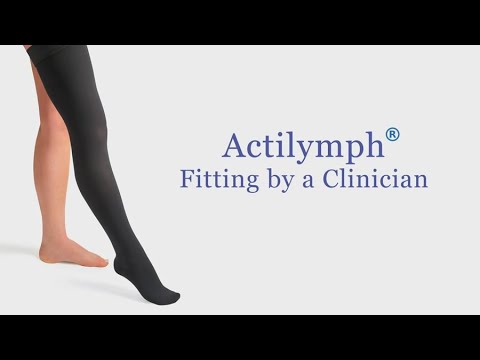 Activa ActiLymph fitting by clinician - YouTube