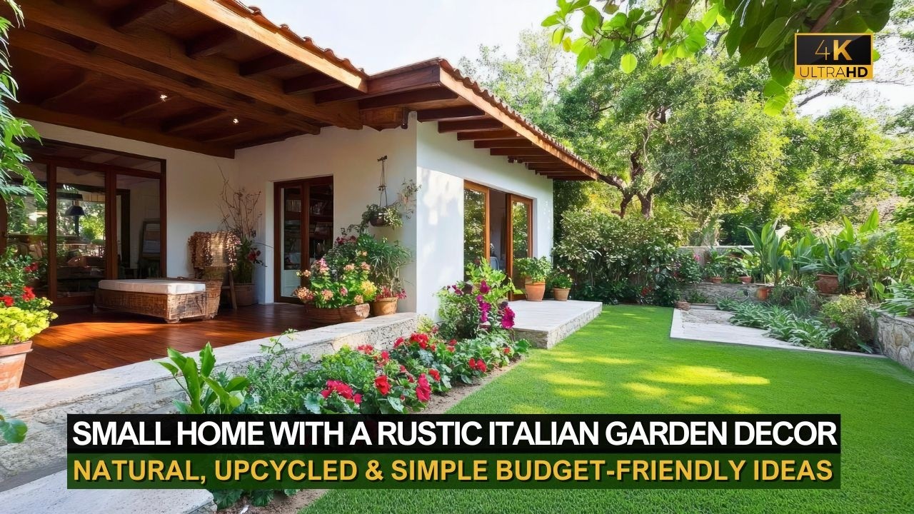 Small Home with a Rustic Italian Garden & Upcycled Decor | Natural ...