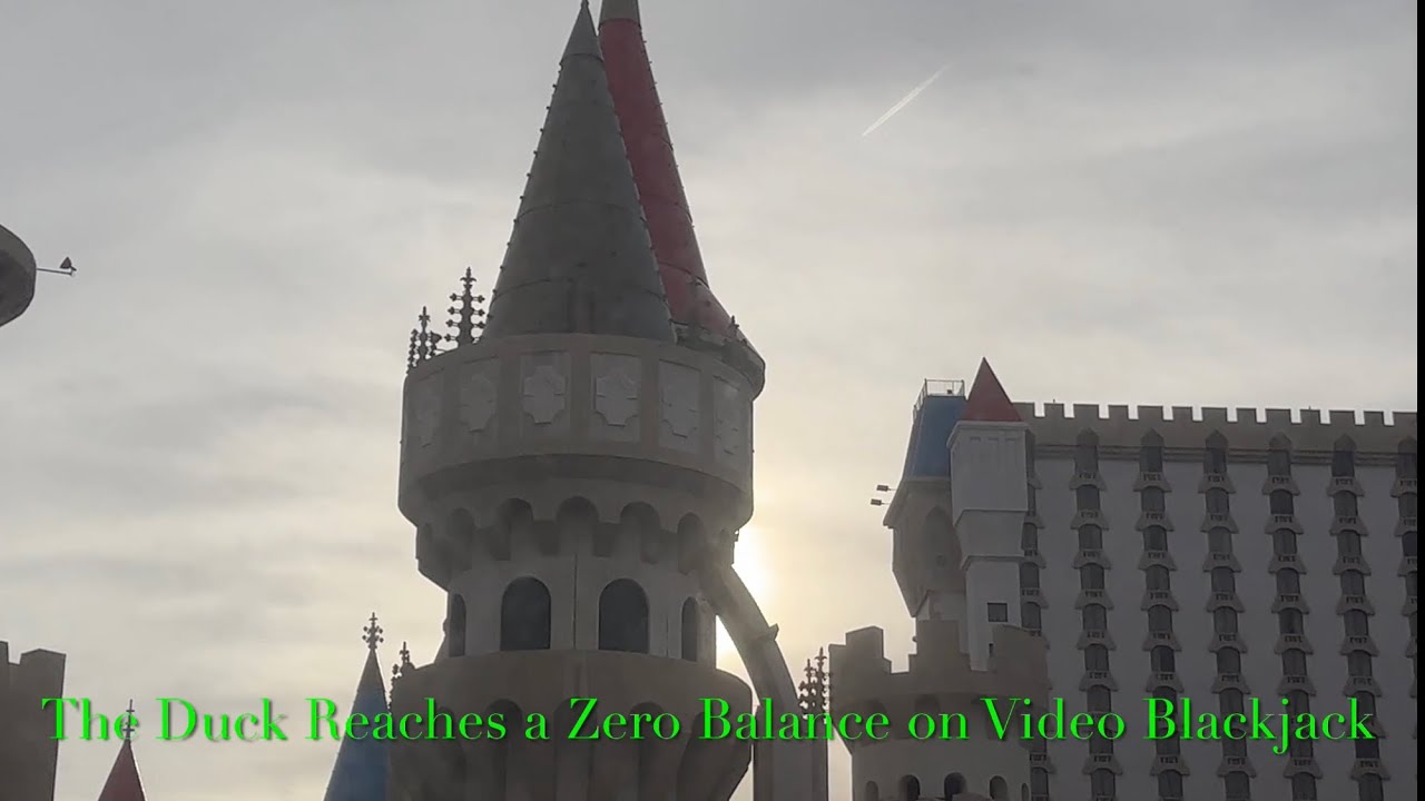 The Duck Reaches a Zero Balance on Video Blackjack - YouTube