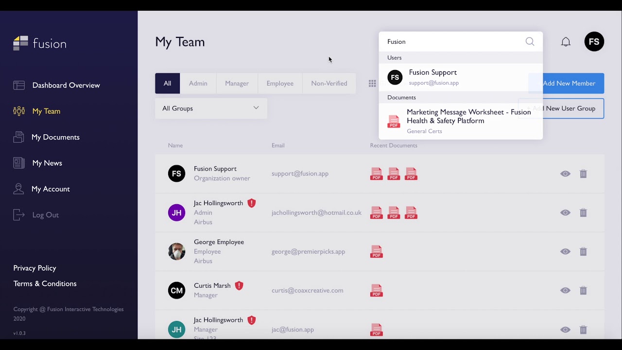 Fusion Walkthrough #1 Dashboard Overview - YouTube