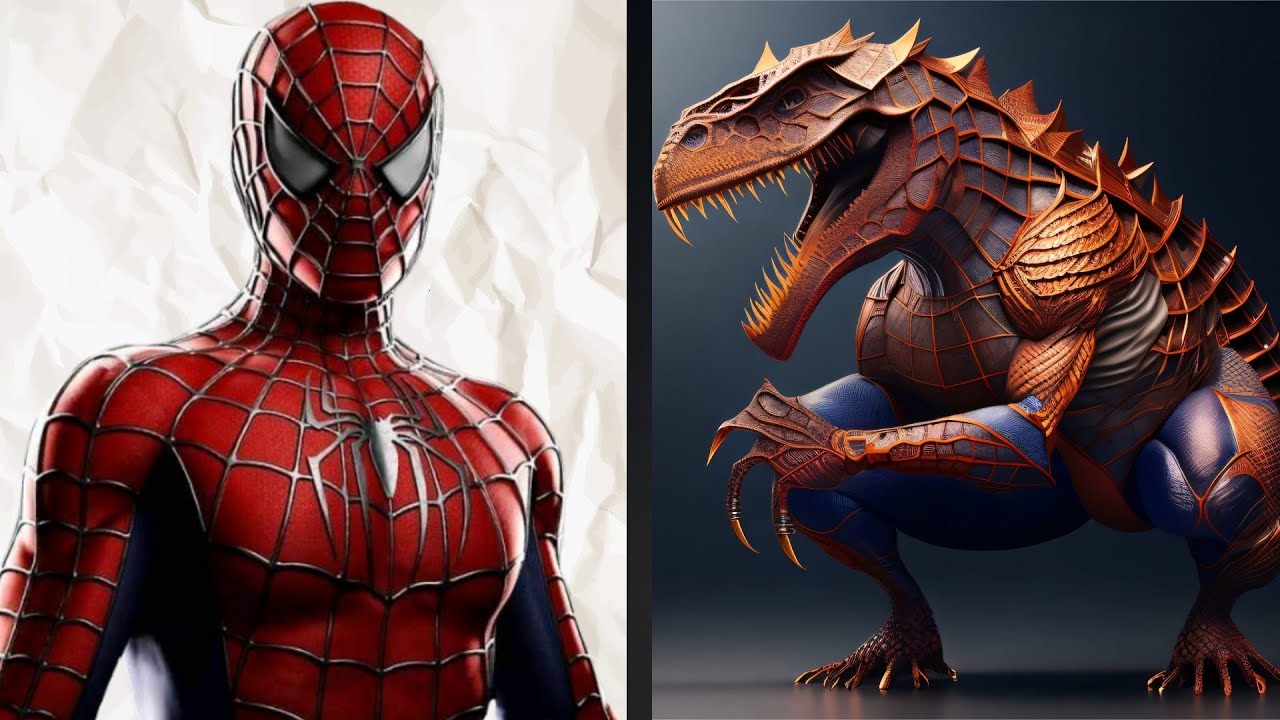 KETIKA T-REX JADI SUPERHERO!! Gambar Menakjubkan Yang Dibuat AI - YouTube