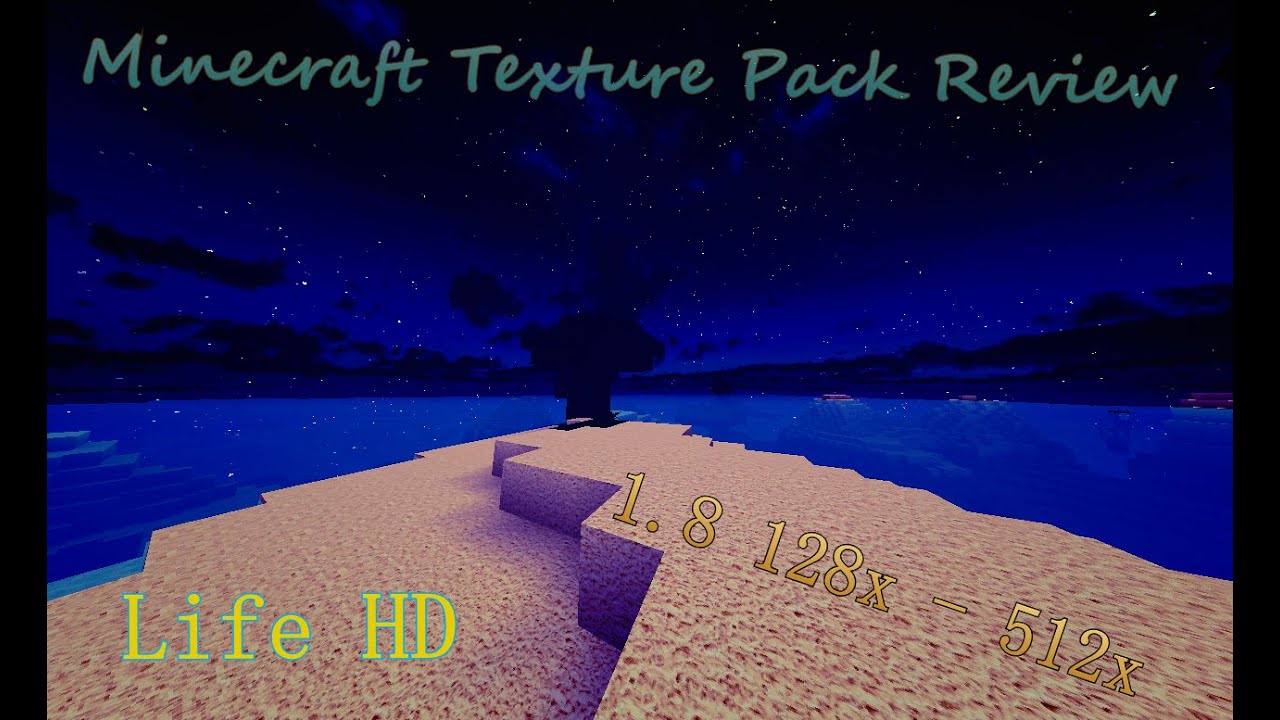 Minecraft: Life HD 1.8 128x - 512x l Texture Pack Review - YouTube