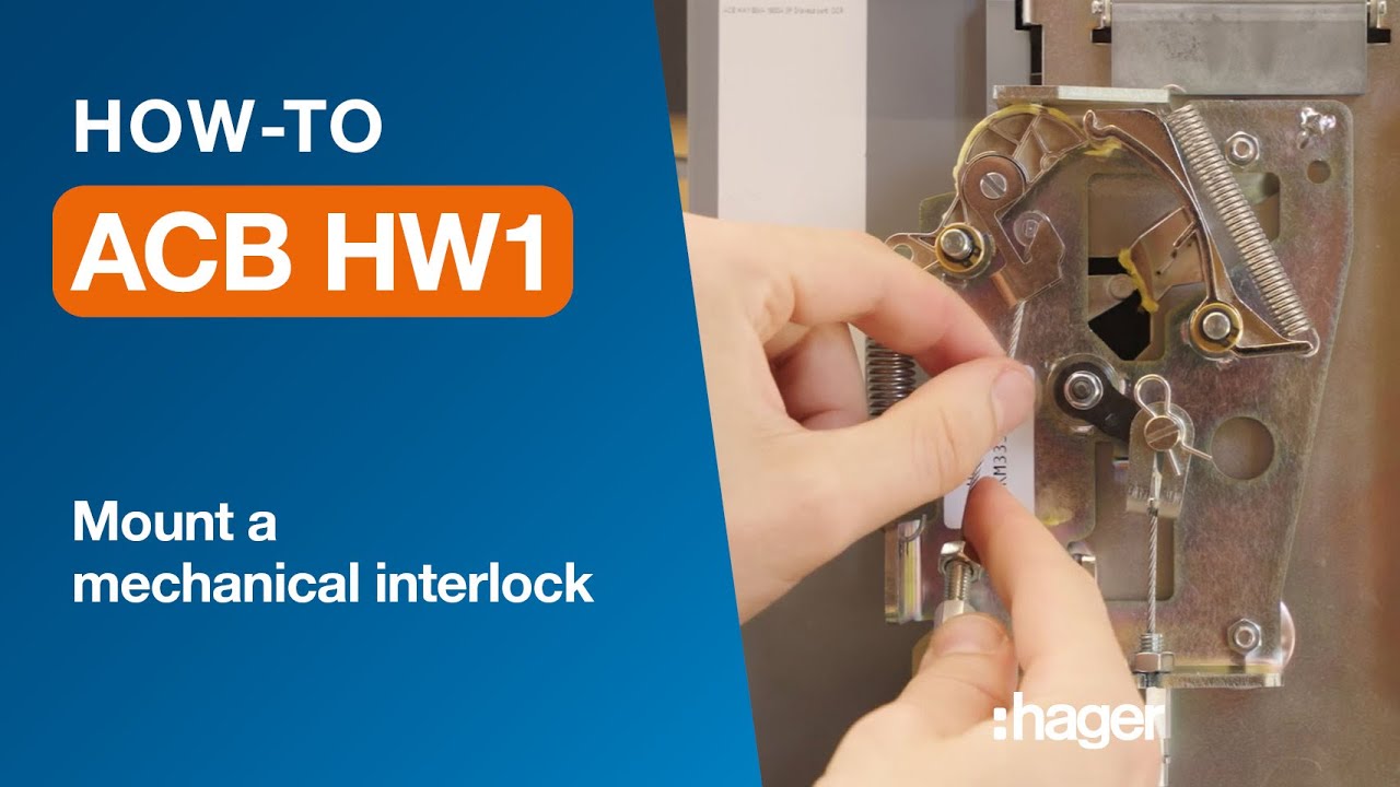 ACB HW1 How-to videos. Part 10 - Installing a mechanical interlock in ...