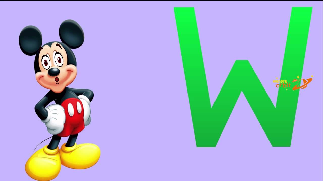 ABC Songs for Children Nursery Rhymes | Mickey Mouse ABC Songs | ABC ...