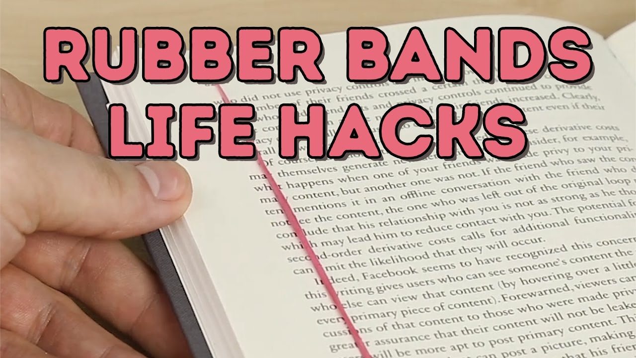 5 AWESOME life hacks with rubber bands that you need! l 5-MINUTE CRAFTS ...