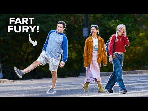 FUNNY Fart Prank in NYC! DODGING DANGER!