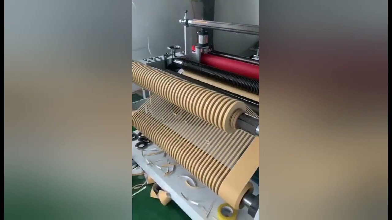 Paper slitting machine/Non woven slitting/ PVC film slitting - YouTube