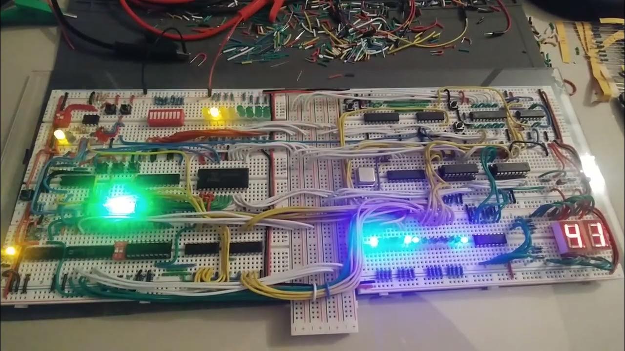 My 8-bit TTL Computer #7 - Two Digits - YouTube