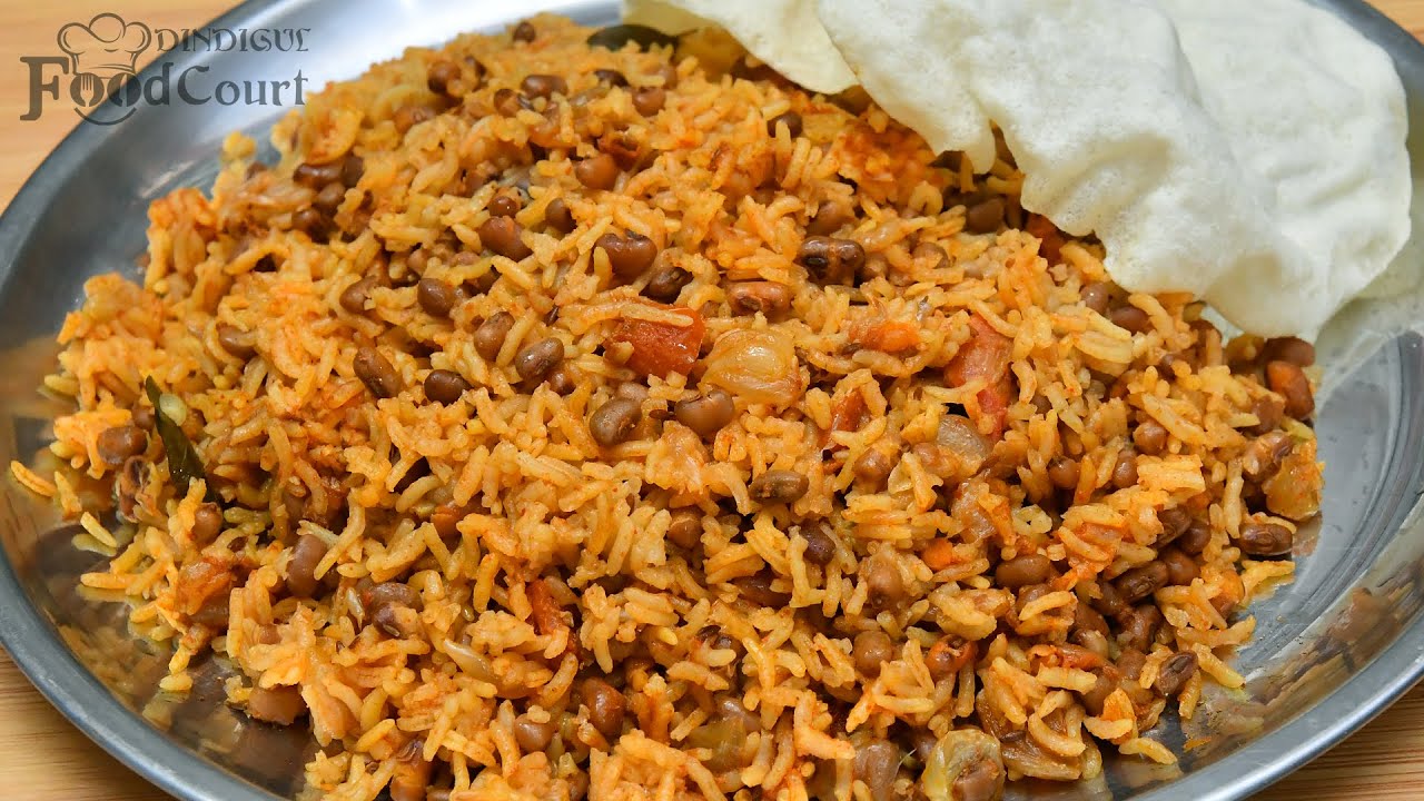 Quick & Healthy Lunchbox Recipe/ Thatta Payaru Sadam/ Cowpeas Rice ...
