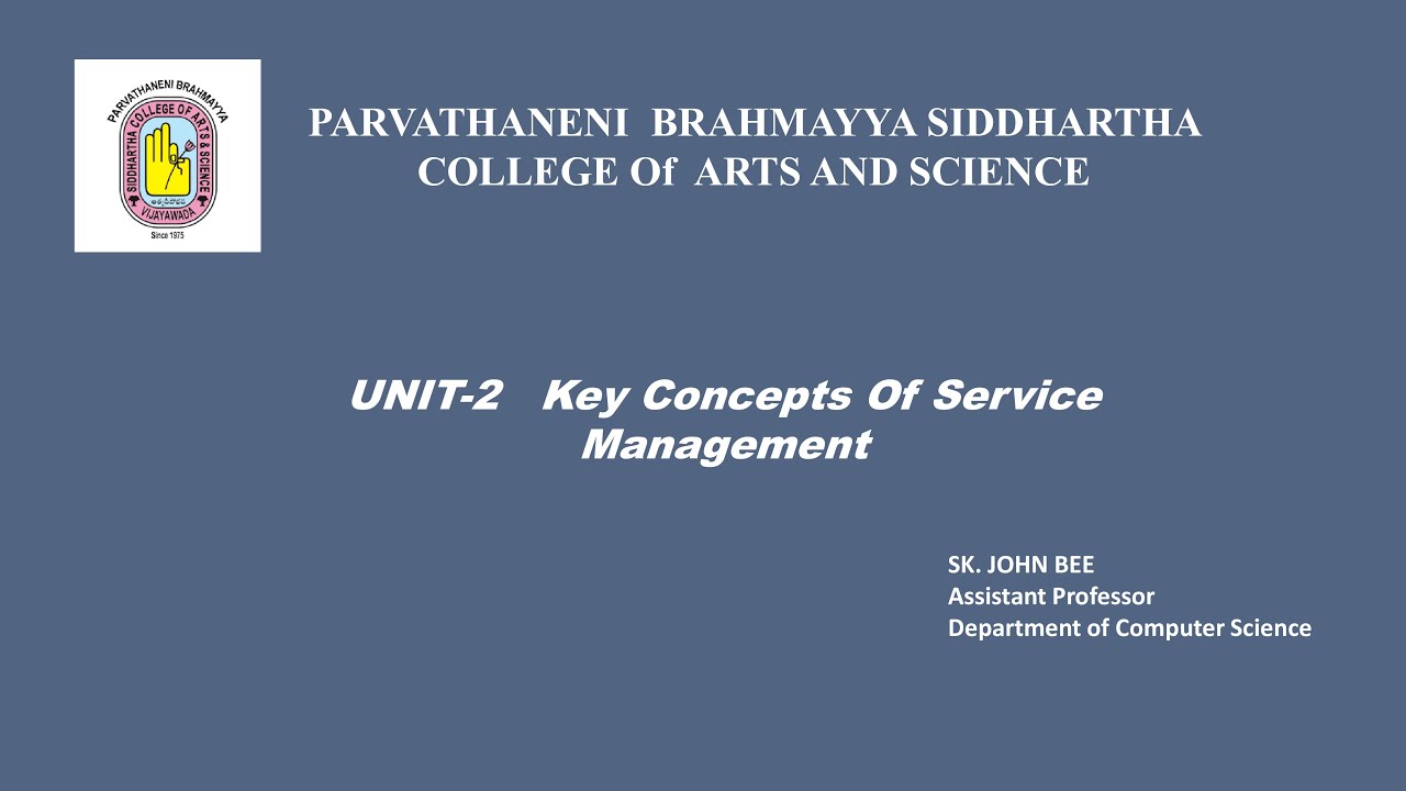 key concepts of service management - YouTube