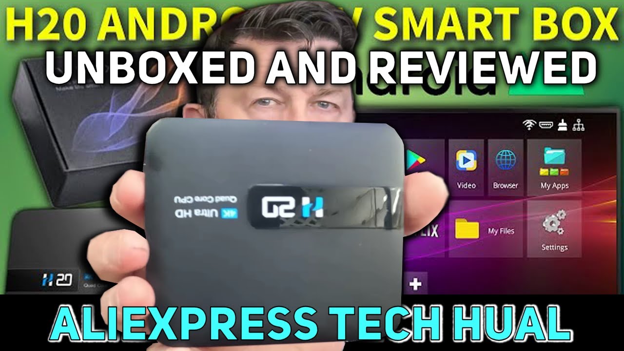 #aliexpress h20 smart Android 10 2+16G #tv box review #techhaul - YouTube
