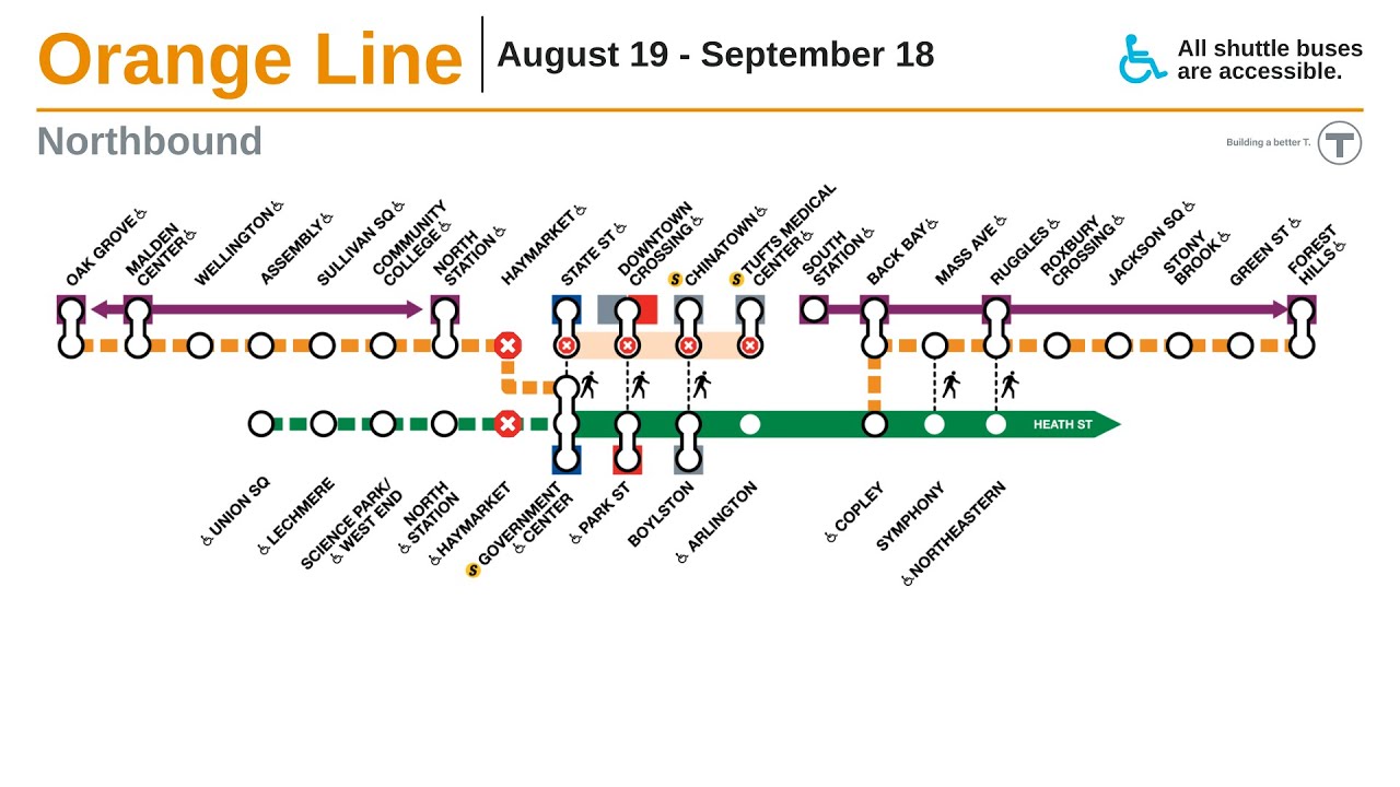 Full Orange Line Diversion - Northbound Shuttling - Narrated - YouTube