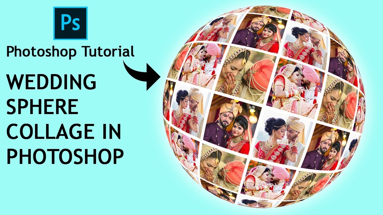 Wedding Collage Sphere effect in Photoshop cs ~~ How To Create a ...