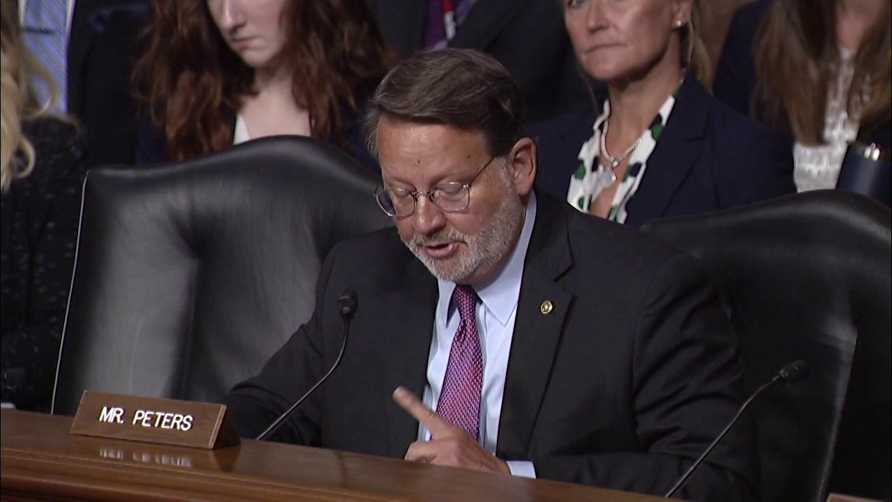 Senator Peters questions Secretary of Defense Nominee at Senate Hearing ...