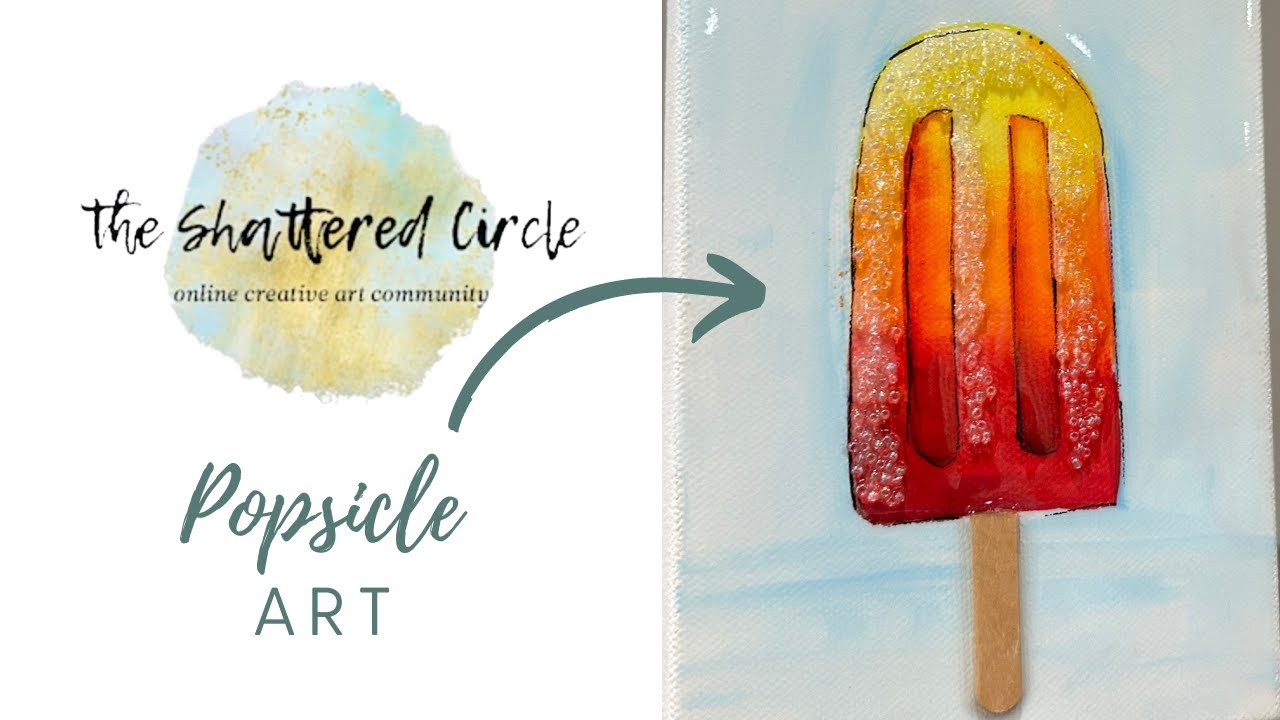 Popsicle Art (Glass & Resin Art Tutorial) - YouTube