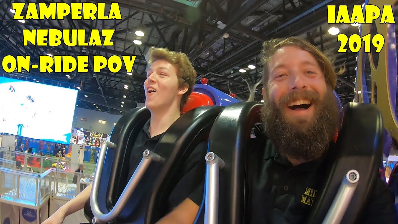 Zamperla NebulaZ Spinning Ride POV IAAPA 2019 - YouTube