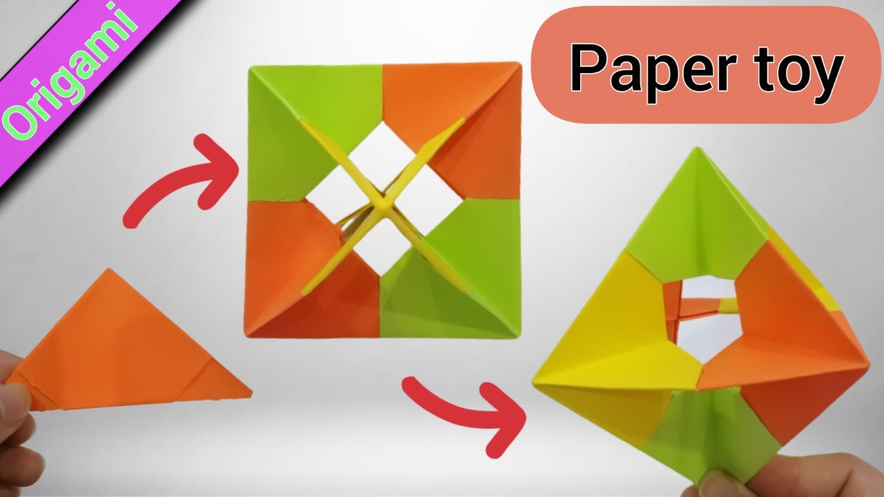 3D anti stress toy origami training🤩🌺#origami#papertoy - YouTube