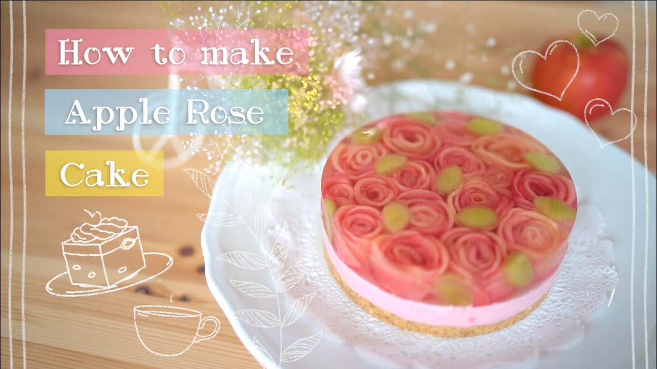 🌹 How to make Apple Rose cake! | yunisweets - YouTube