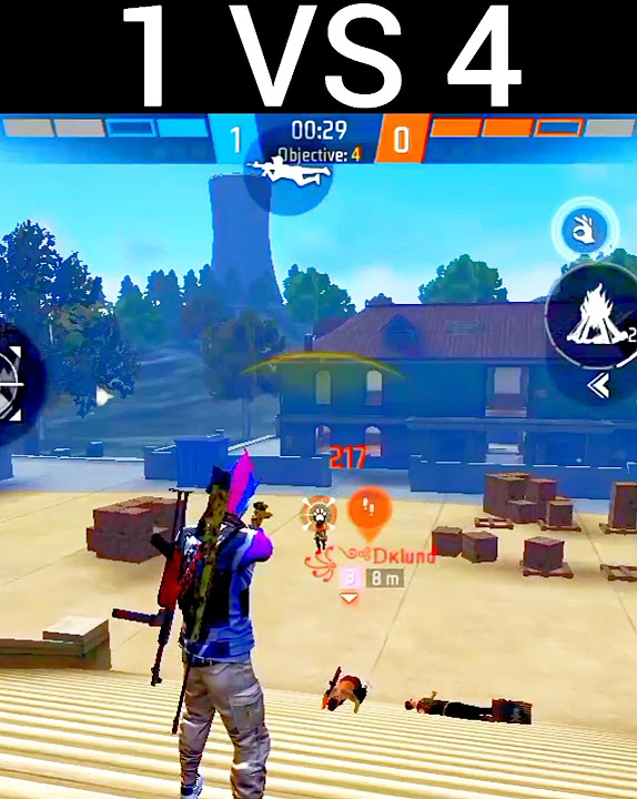 1 VS 4 CLASH SQUAD MATCH destroyer in seconds #shorts #viral #zeroxff - YouTube