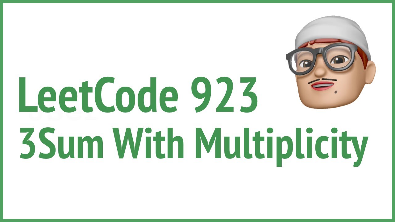 Leetcode 923 3sum With Multiplicity Jser Javascript And Algorithm 9317