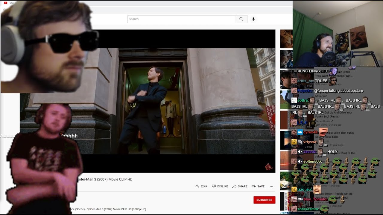 Forsen reacts to Peter Parker Evil's Dance (Scene) - Spider-Man 3 (2007 ...