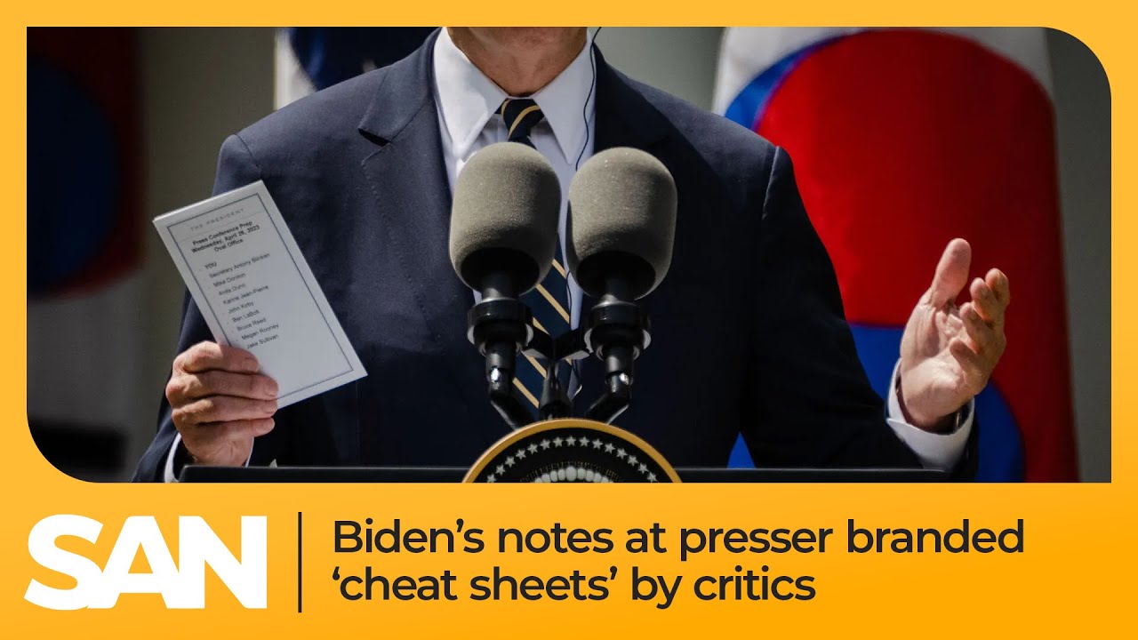 President Biden’s notes at press conference branded ‘cheat sheets’ by ...