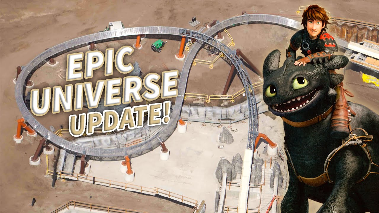 Universal’s EPIC UNIVERSE Orlando Construction UPDATE | Dragon Roller ...