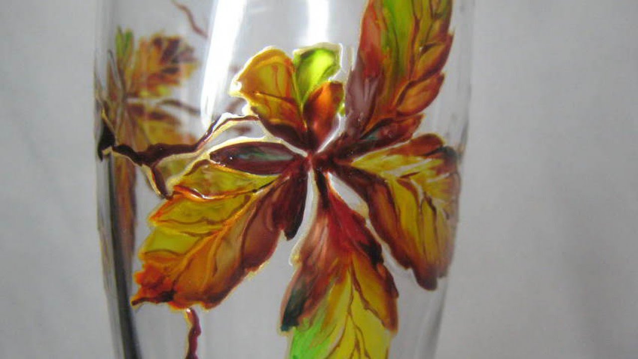 Make a Decorative Leaf Design on Glass - DIY Crafts - Guidecentral ...
