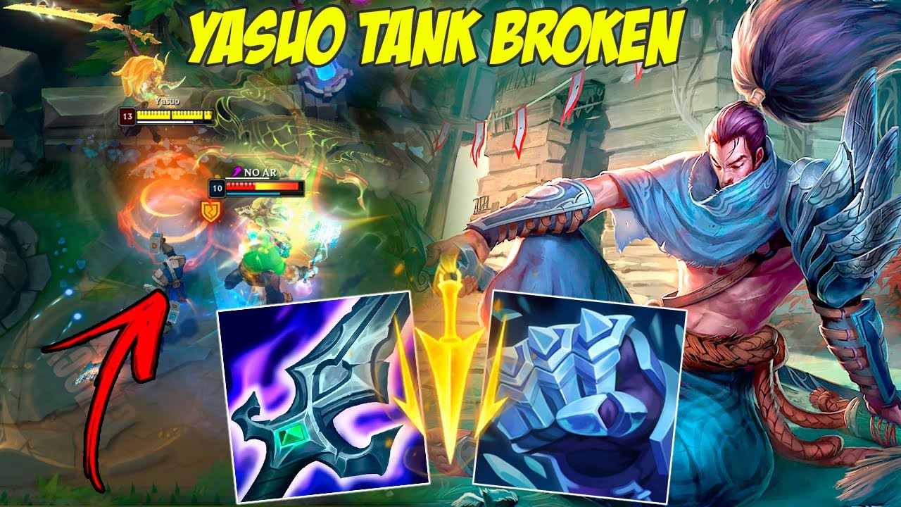 YASUO TANK DE MANOPLA É MUITO FORTE - LEAGUE OF LEGENDS - YouTube