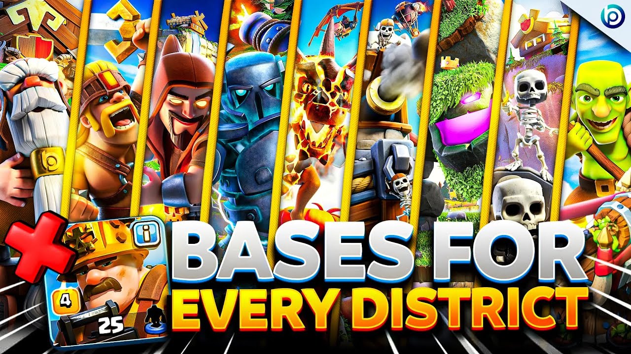 NEW BEST CLAN CAPITAL Base LINKS for EVERY DISTRICT (Clash of Clans ...